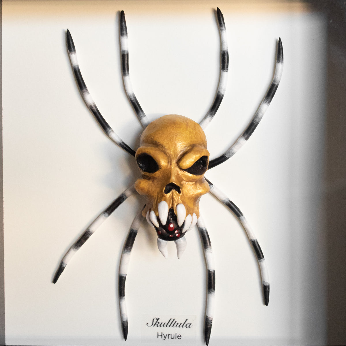 Skulltula - Legend of Zelda Taxidermy - 6x6 Shadowbox – Overcast Oddities